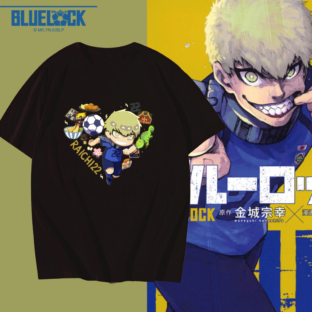 T-shirt, Blue Lock The Movie Episode Nagi 100% kapas, selesa dipakai ...