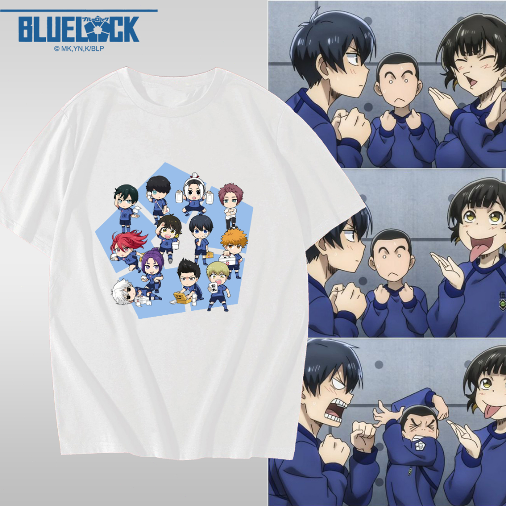 T-shirt, Blue Lock The Movie Episode Nagi 100% kapas, selesa dipakai ...