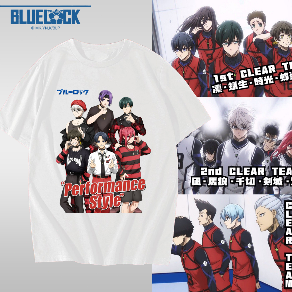 T-shirt, Blue Lock The Movie Episode Nagi 100% kapas, selesa dipakai ...