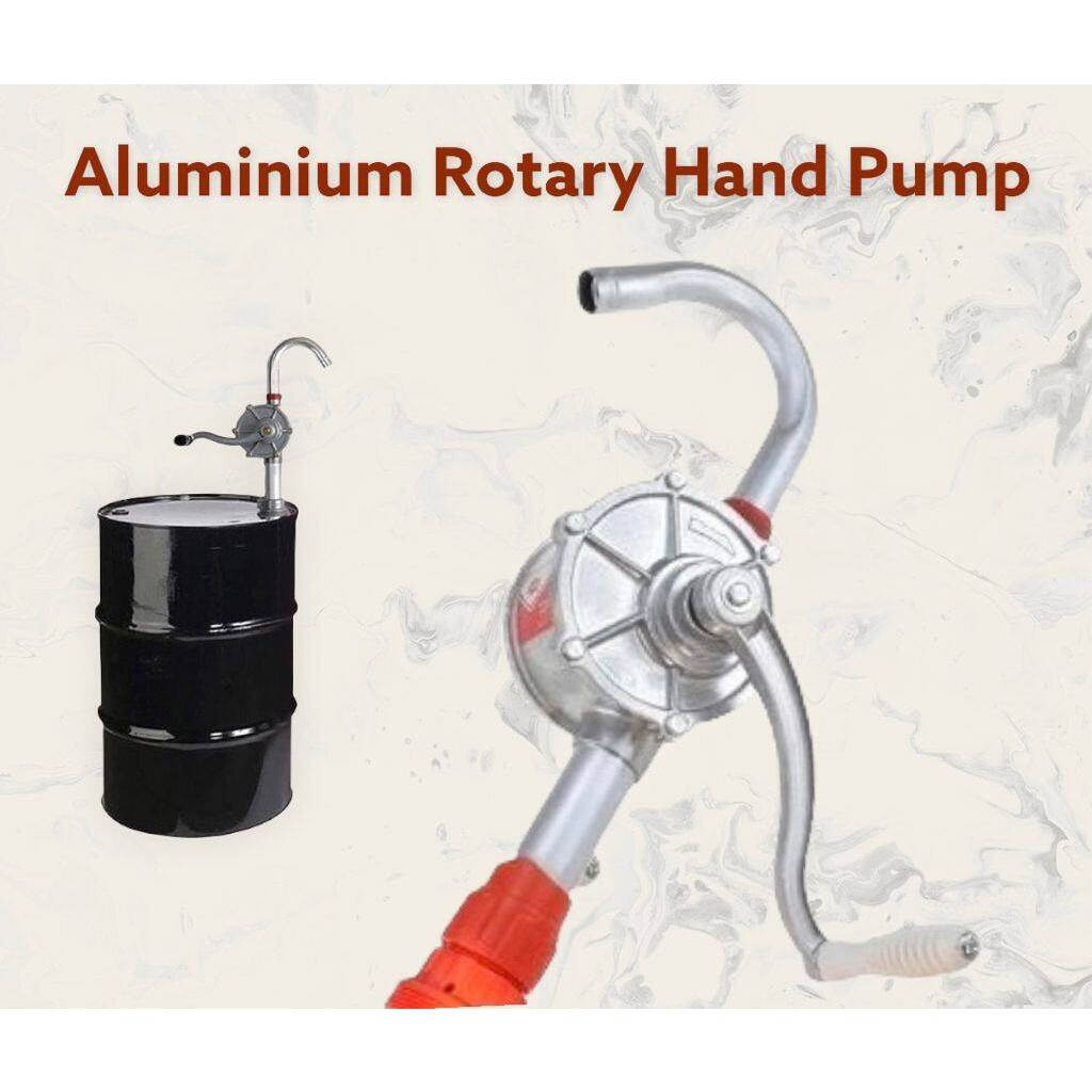 STOCK‼️ALUMINIUM HAND ROTARY OIL PUMP / SIPHON PUMP / PAM MINYAK / 220L ...