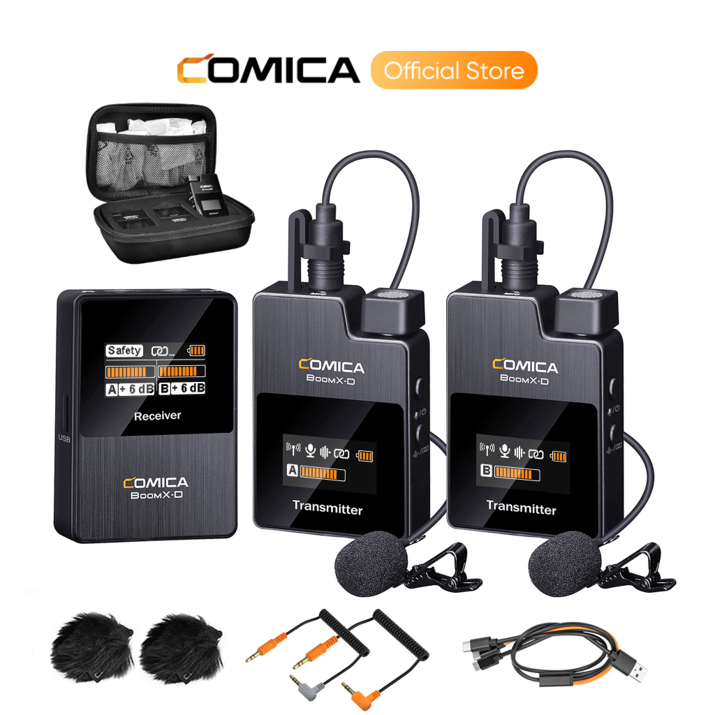 COMICA BoomX-D 2.4G Noise Reduction Wireless Microphone With External ...