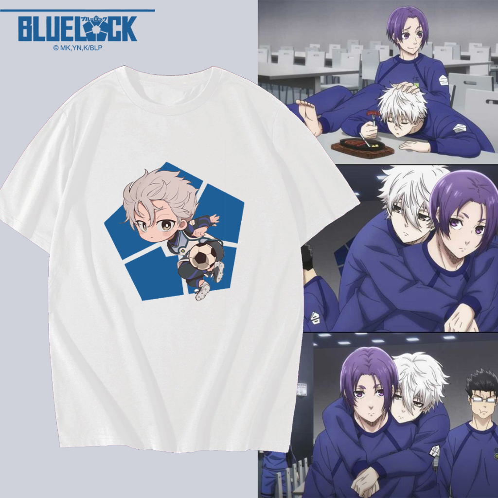 T-shirt, Blue Lock The Movie Episode Nagi 100% kapas, selesa dipakai ...