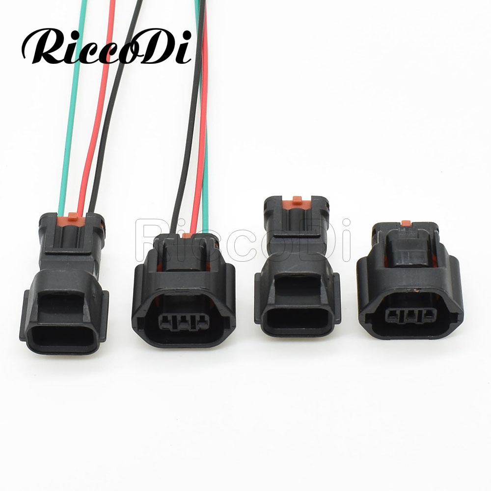 1 Set 3 Pin 1.2mm Auto Speed Wire Connector EVO Mivec Camshaft Sensor ...