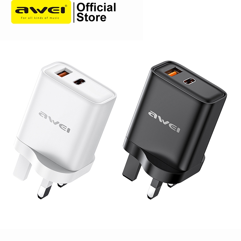 Awei PD81 22.5W Charger USB Adapter Type c Fast Charging USB Adapter ...