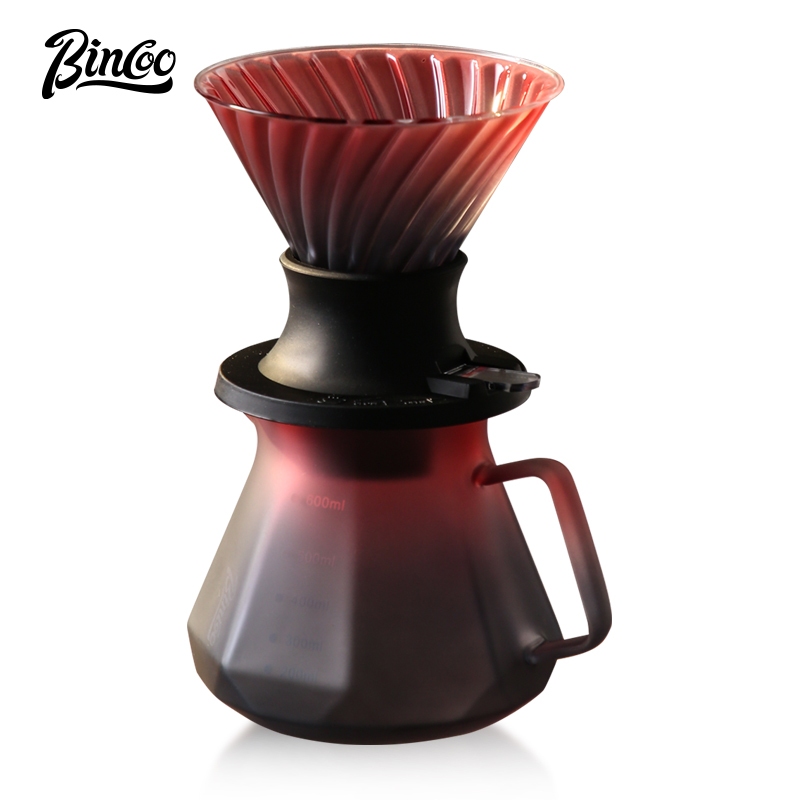 BINCOO Hand-brewed Coffee Smart Cup V60 Filter Cup Coffee Pot with ...