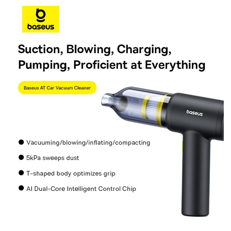 Baseus AT Car Vacuum Cleaner 5000pa Wireless Air Dust Blower Gun ...