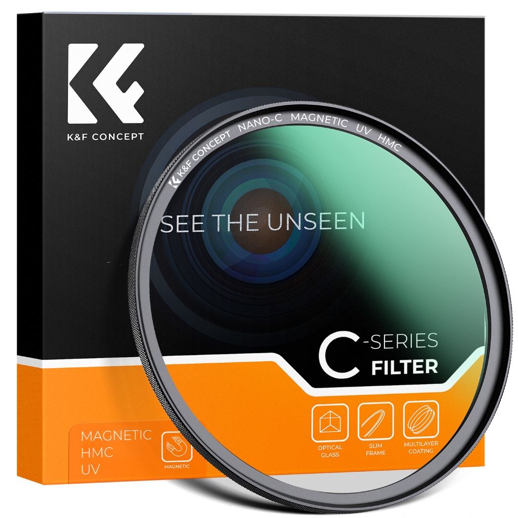 K&F Concept NANO-C 49mm-82mm Magnetic UV Filter Ultra Slim Ultraviolet ...