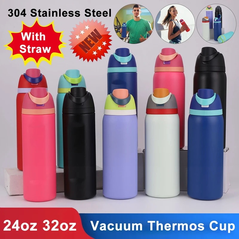 New owala Same Style Thermos Cup 304 Stainless Steel Sports Water Cup ...