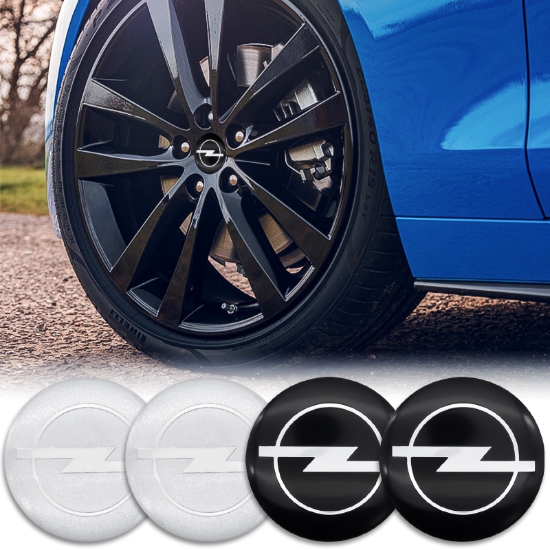 Opel 4pcs 56mm hub center car logo hub cap aluminum sticker for Opel ...