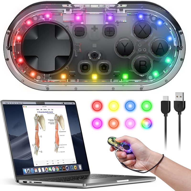 Wireless Bluetooth Controller for Remote Mac, Gamepad Sized Mini ...