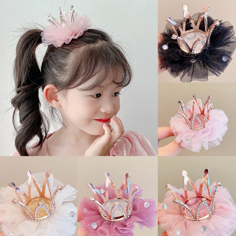 Children's crown hairpin girl hairpin summer girl princess new Korean ...