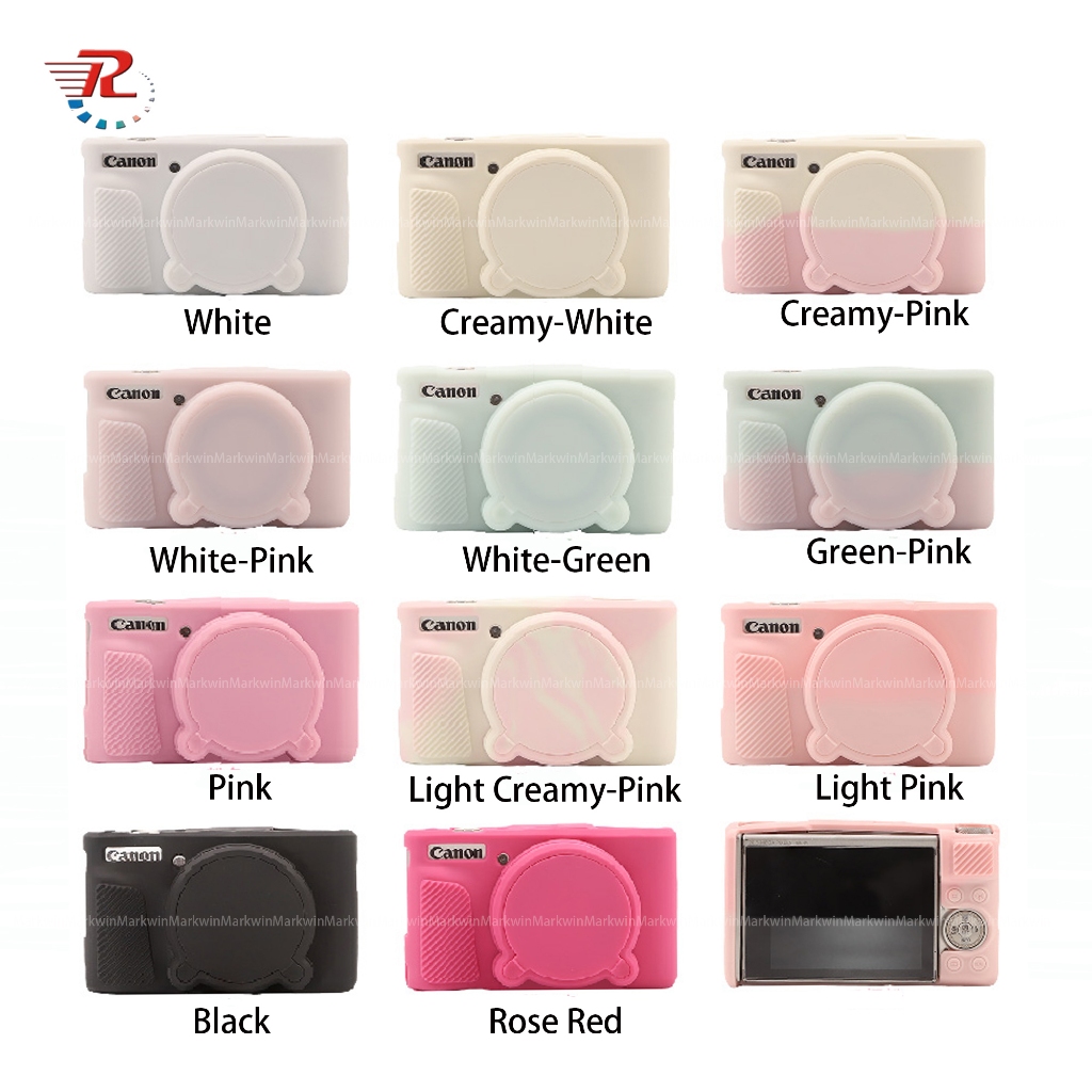 Canon SX740HS Cute Soft Silicone Rubber Camera Body Case Cover For ...