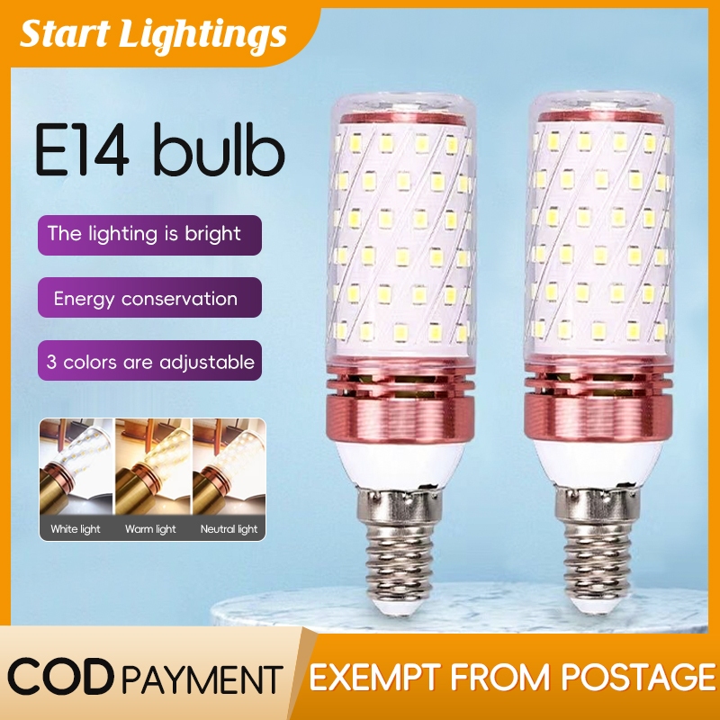LED bulb E14 small screw corn lamp crystal ceiling chandelier spotlight ...