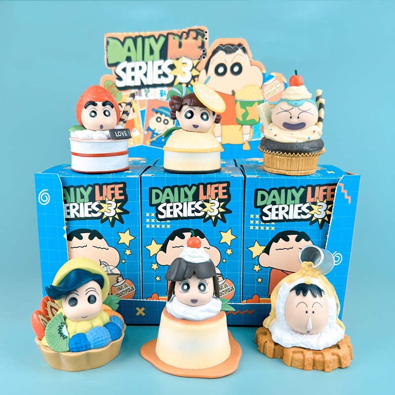 6Pcs/Set Anime Crayon Shin-chan Action Figure Nohara Shinnosuke ...