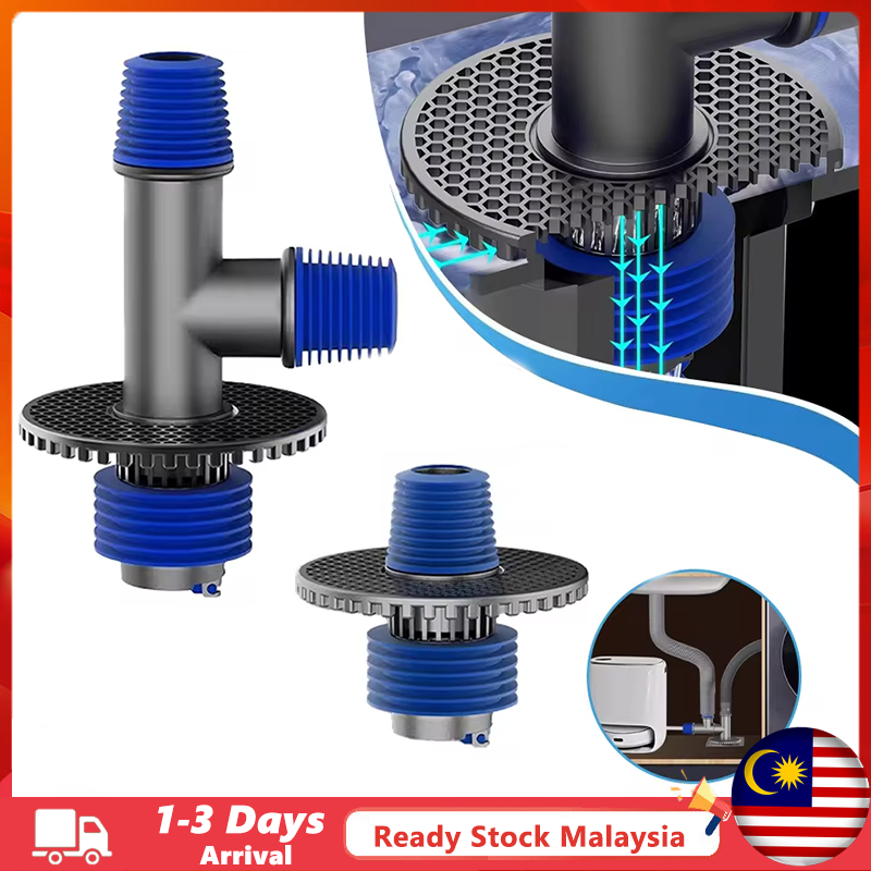 (Malaysia Stock) Washing Machine Drain Trap Kitchen Drainage Pipe 3-way ...