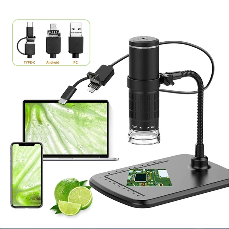 1000X 3 in 1 Digital Microscope Camera Portable Electronic Microscope ...