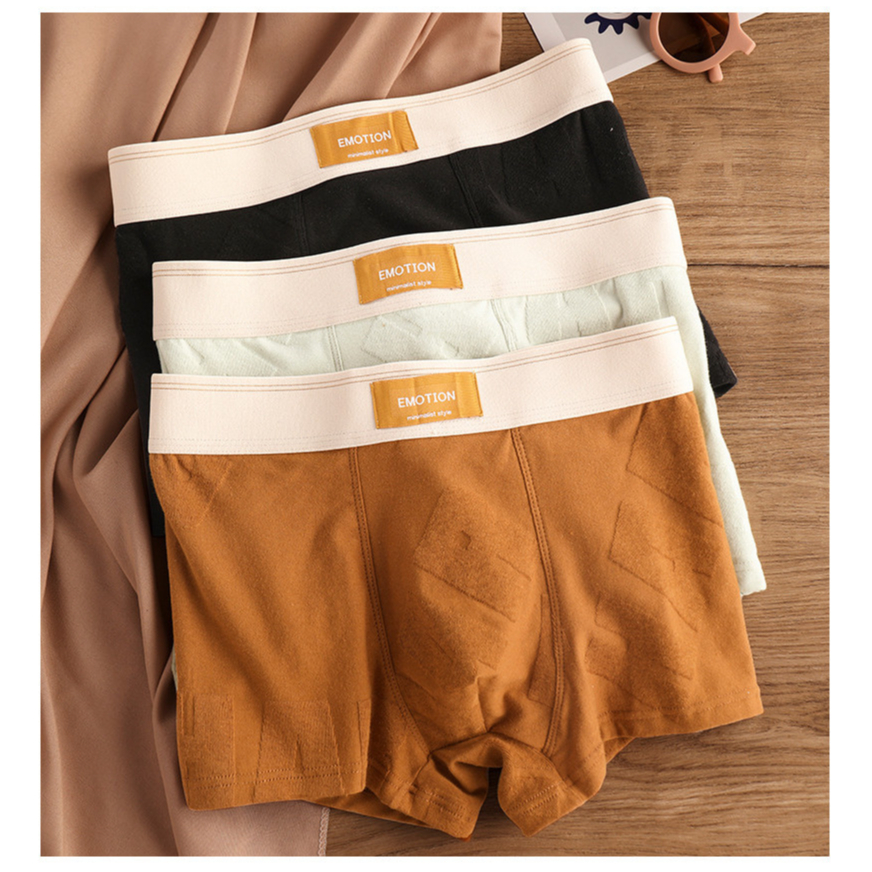 KINGDAFA Men Underwear Boxer Cotton Men's Boxer Jacquard Design ...