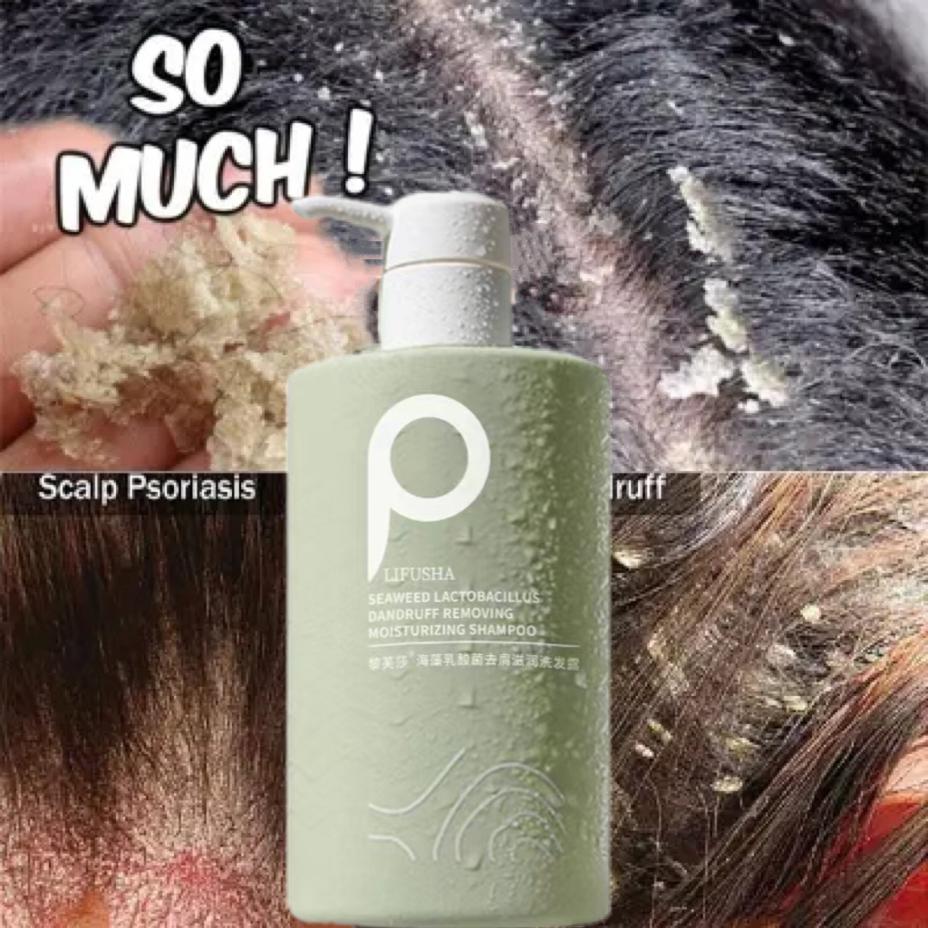 500ml Sea Salt Shampoo Oil Control Anti Dandruff Shampoo Psoriasis for Scalp Itching Hair ...