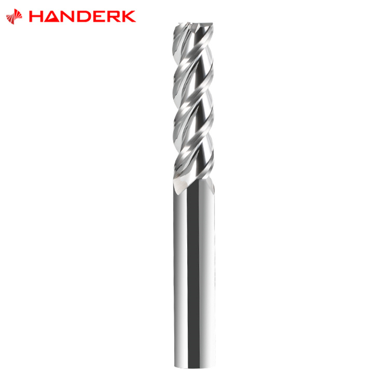 HANDERK HRC55 Carbide Square End Mills Set 3 Flute CNC Professional Mill Bits for Milling ...