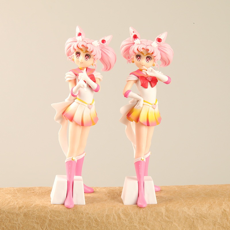 1Pcs 17.5cm Anime Sailor Moon Action Figure Chibiusa Tsukino Usagi ...