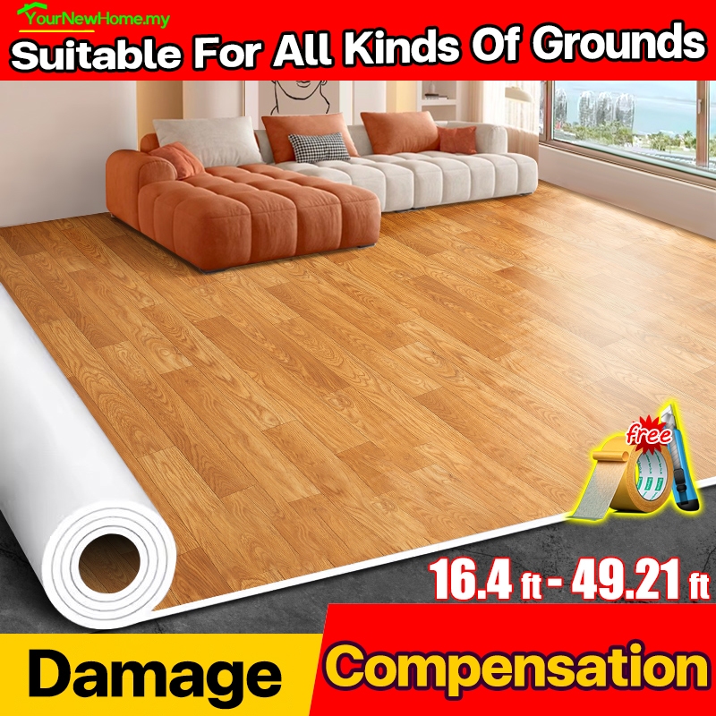 Upcycled PVC Tikar Getah tebal 1 gulung vinyl flooring tikar getah ...