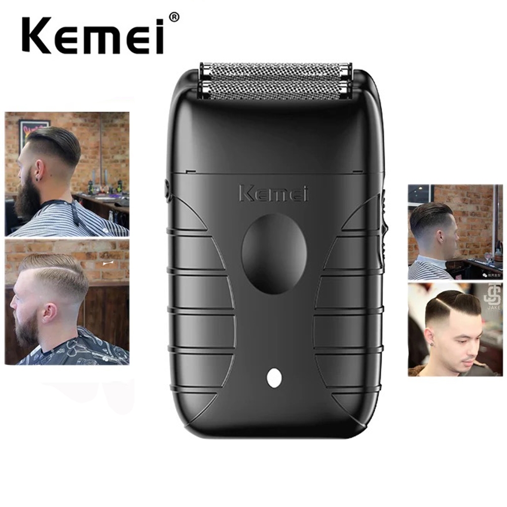 Kemei 2299 Barber Foil Shaver Men Electric Razor for Bald Head Cordless ...