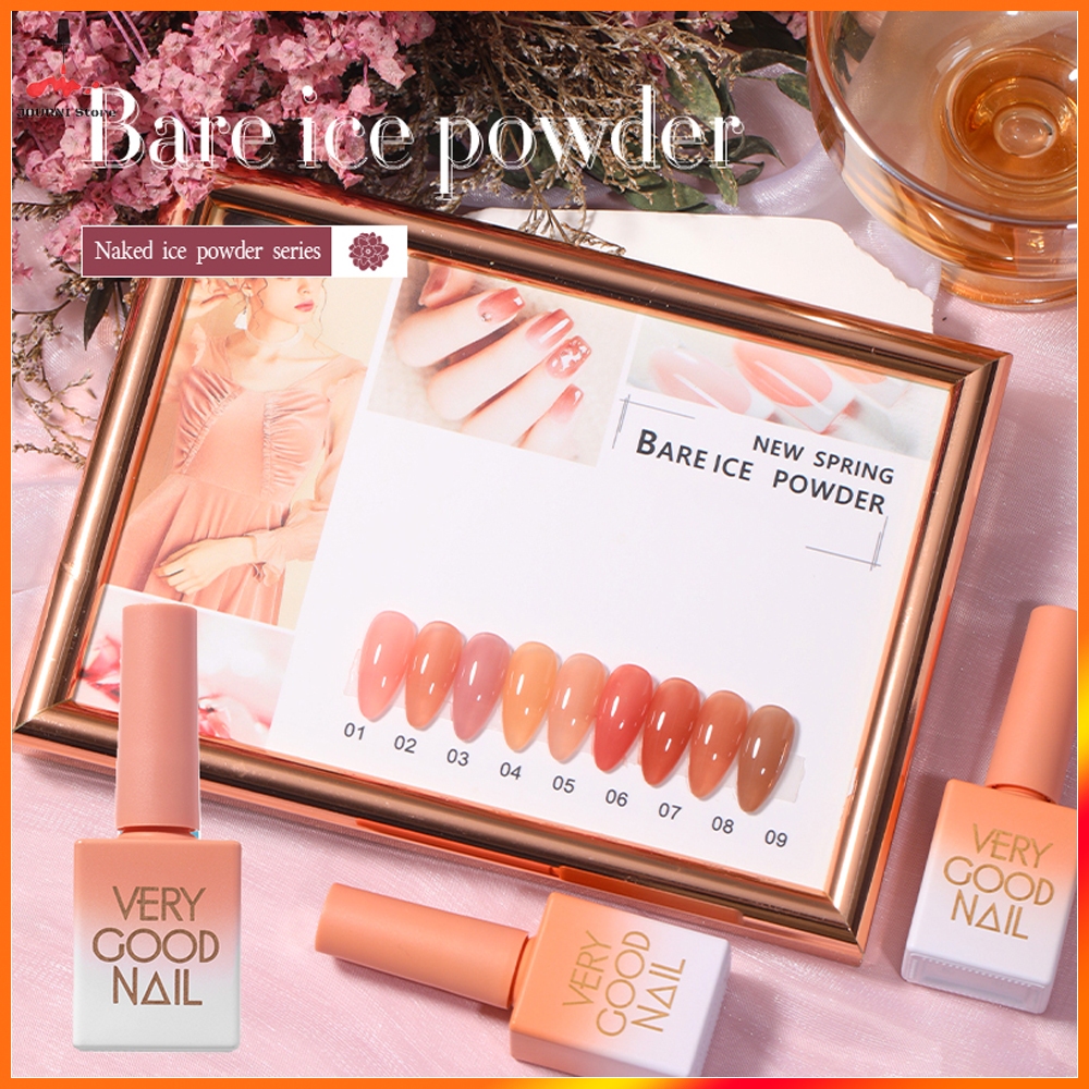 ZC 15ml 9 Jelly Color Translucent Nail Polish Set Nail Kit for Salon ...
