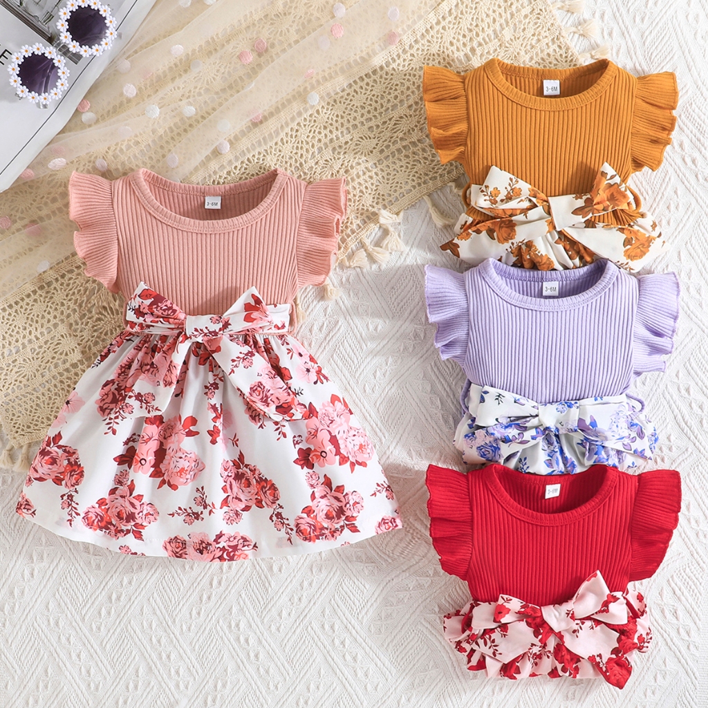 Dress Baby Girl Newborn 3-24 Months Baju Gaun Budak Perempuan Murah ...