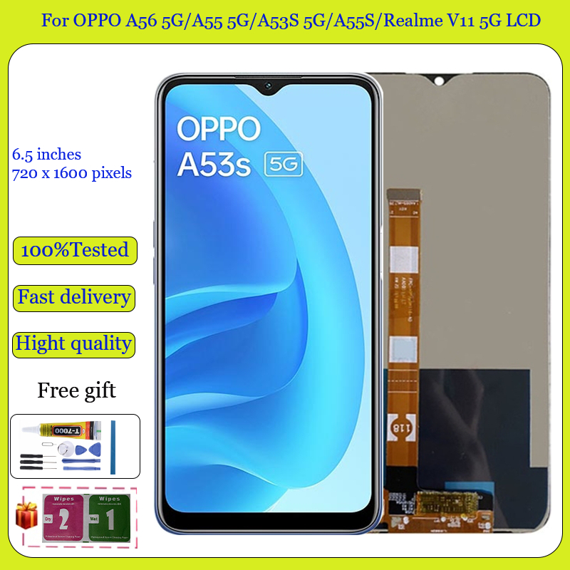 Original for Oppo A56 5G/A55 5G/A53S 5G/A55S/Realme V11 5G/ LCD touch ...