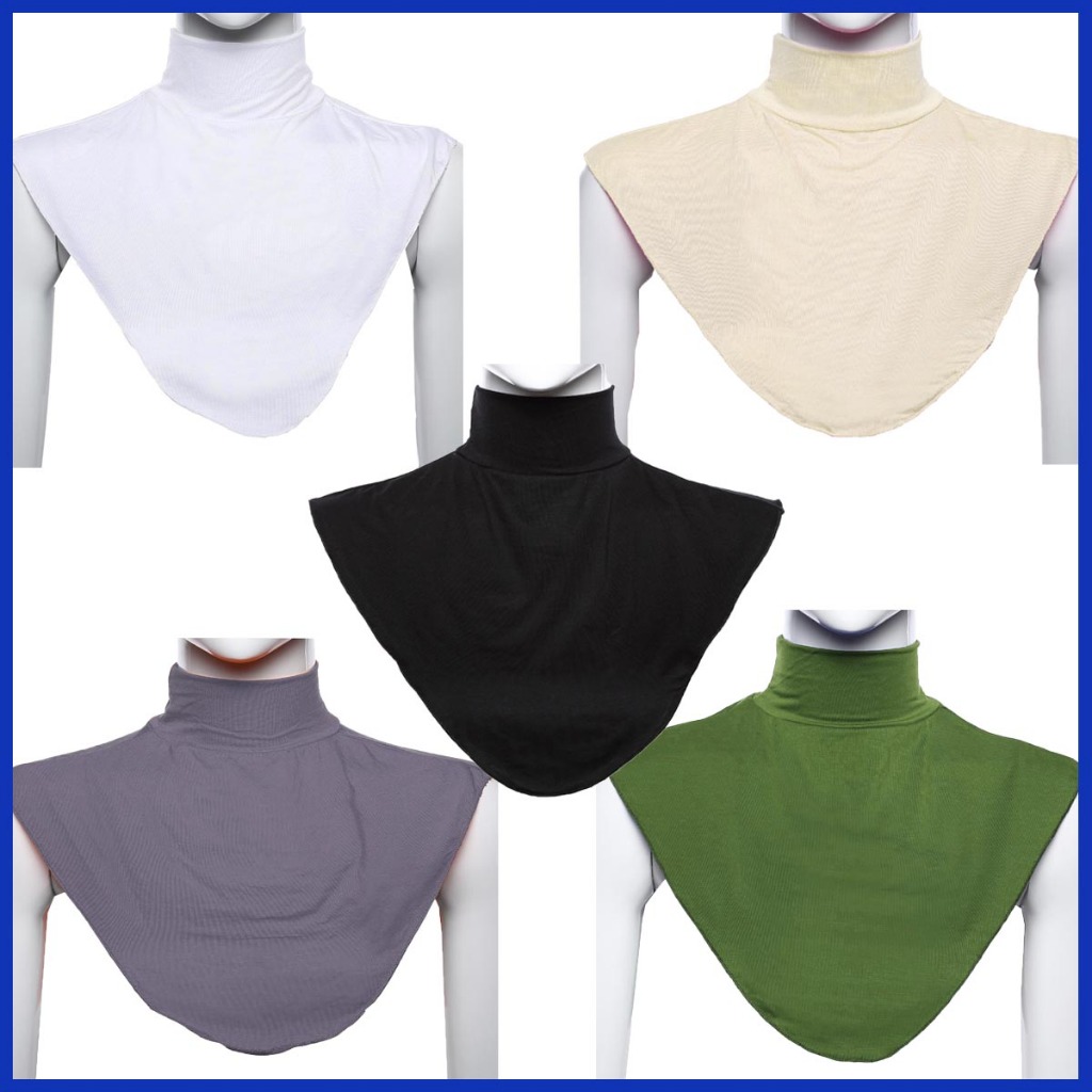 Muslimah Inner Cover Women turtle neck chest cover Free Size Hijab ...