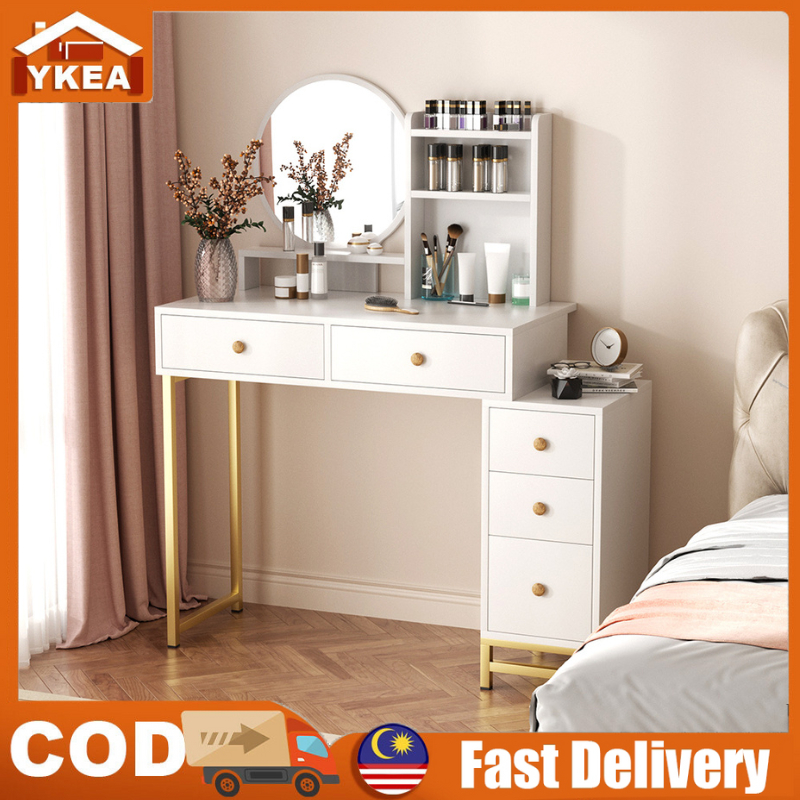 【Ready Stock】Meja Solek Makeup Table Dressing Table Meja Light Makeup ...