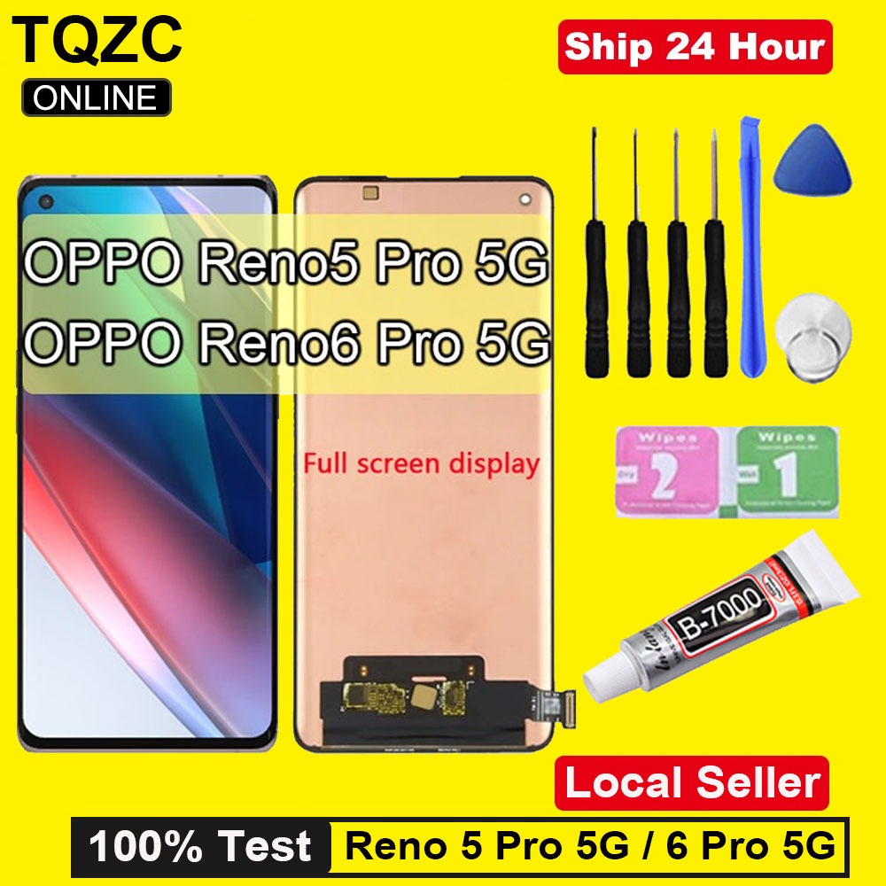 TQZC Original LCD For OPPO Reno 5 Pro 5G / Reno 6 Pro 5G LCD Display ...