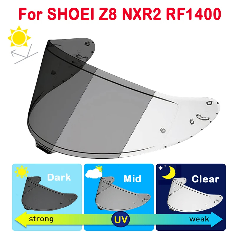 【Super low price】Photochromic Visor for SHOEI RF1400 RF-1400 NXR2 CWR ...