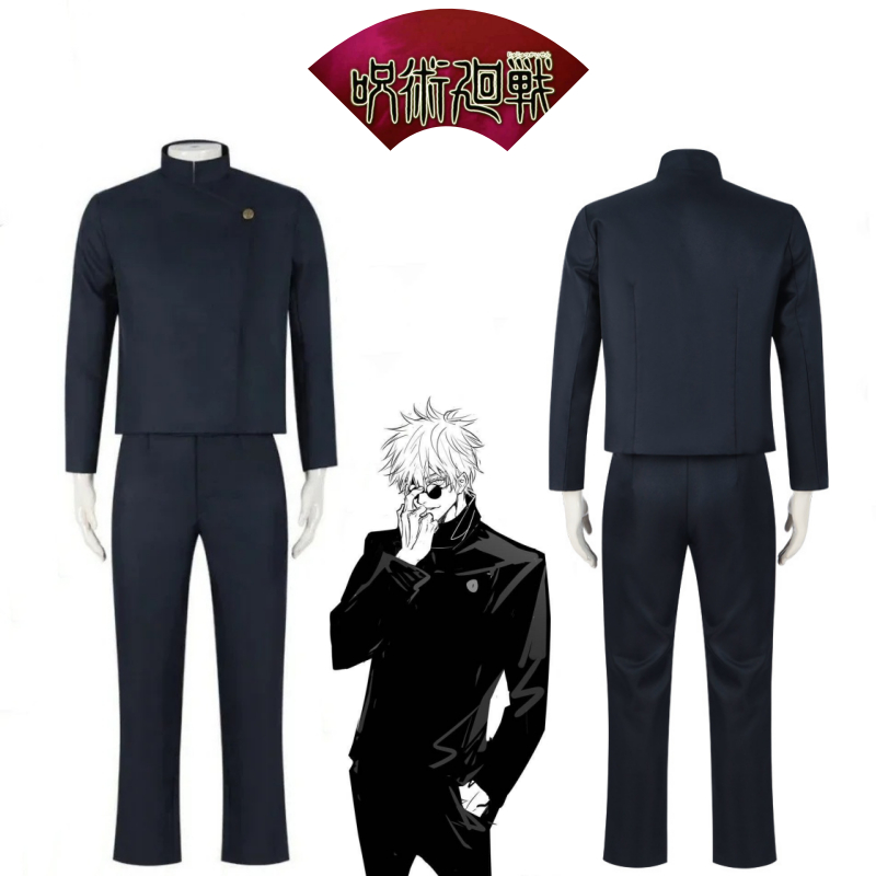Gojo Satoru Cosplay Costume High School Uniform Suit Halloween Costume ...