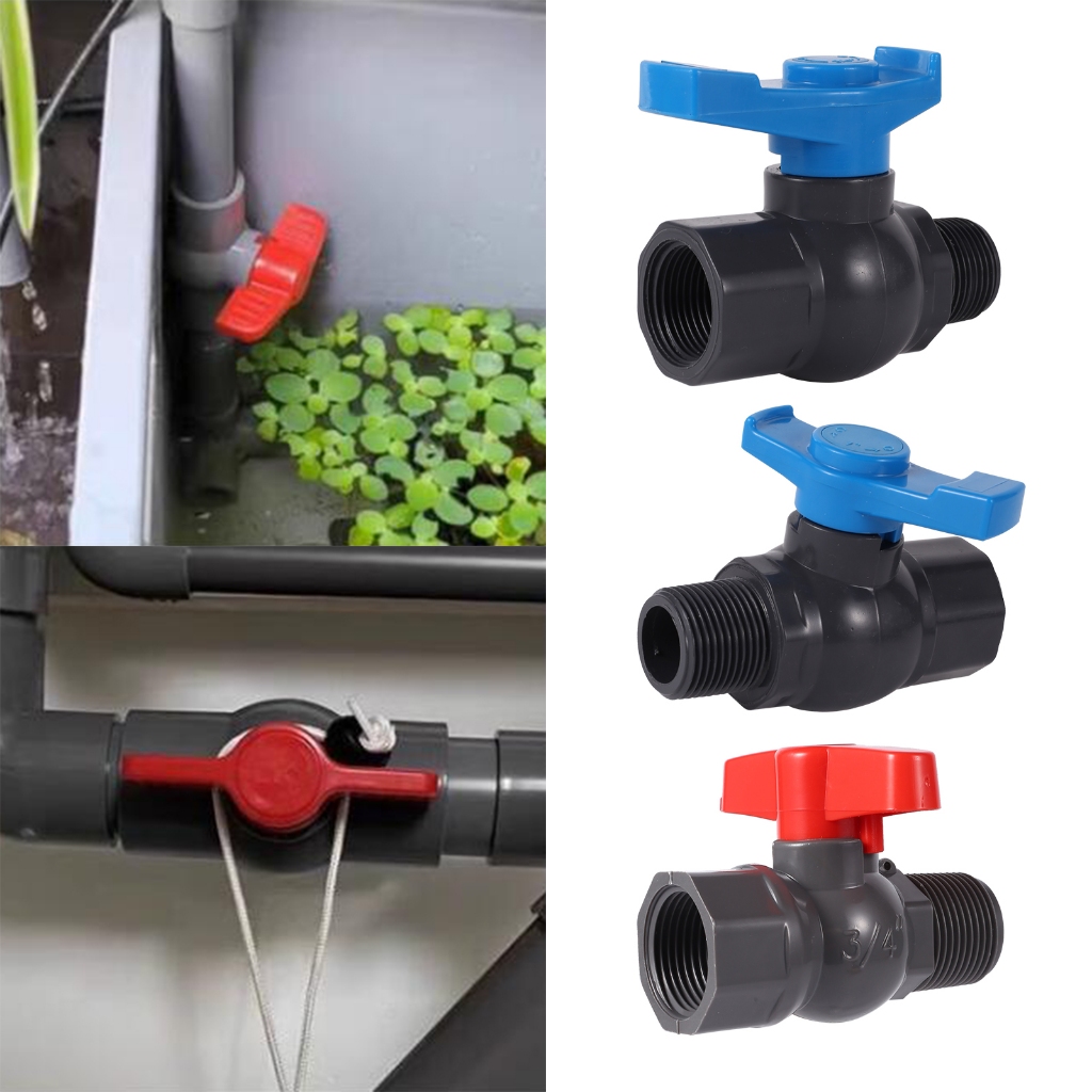 3/4 Inch 1 Inch PVC Ball Valve Female To Male Thread Valve Garden Water ...