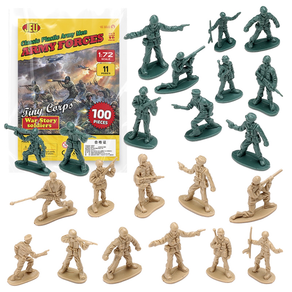 ViiKONDO Army Men Toy Soldier 1/72 Miniature Plastic Action Figure 11 ...