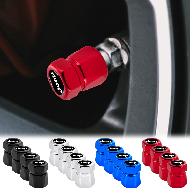 4pcs High-end Hexagonal Car Tire Anti-leak Cap Car Logo Valve Caps for ...