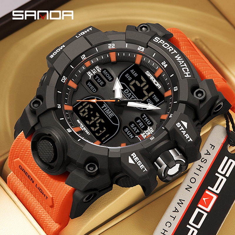 SANDA Military Industry Waterproof And Anti Drop Multifunctional Watch ...