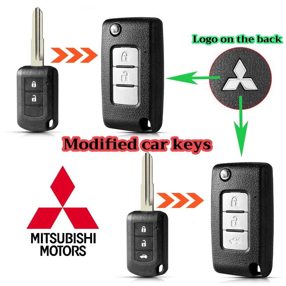 Mitsubishi Mirage Attrage Triton Modified car key Fording key case ...