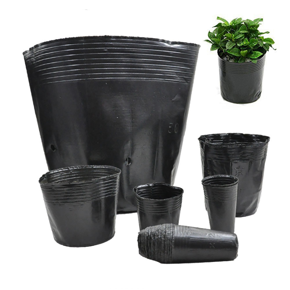 100PCS 9*9 Poly bag Poli Bag Hitam Nursery Planting Semaian Fertigasi ...