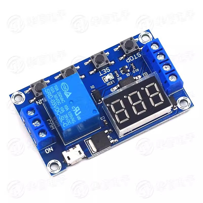 1-channel Time-Delay Power-off Disconnect Trigger Circulation Timing Circuit 6-30V Switch Relay ...