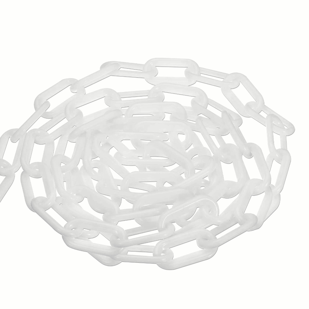 Safety PVC Plastic Chain Links - Weatherproof Privacy Safety Barrier ...