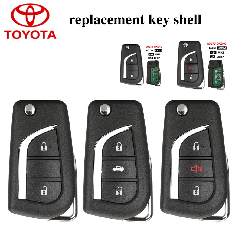 Updating Flip Car Key Cover Suitable For Toyota REVO/Altsi/Yaris/Vios ...