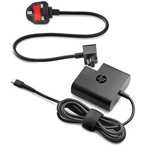 HP 1HE08AA#ABU USB-C Type C- Power adapter - AC - 65 Watt - for Pro x2 ...