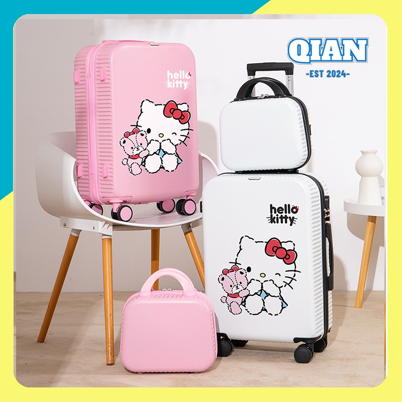 Hello Kitty suitcase for girls 20 inches student graffiti travel ...