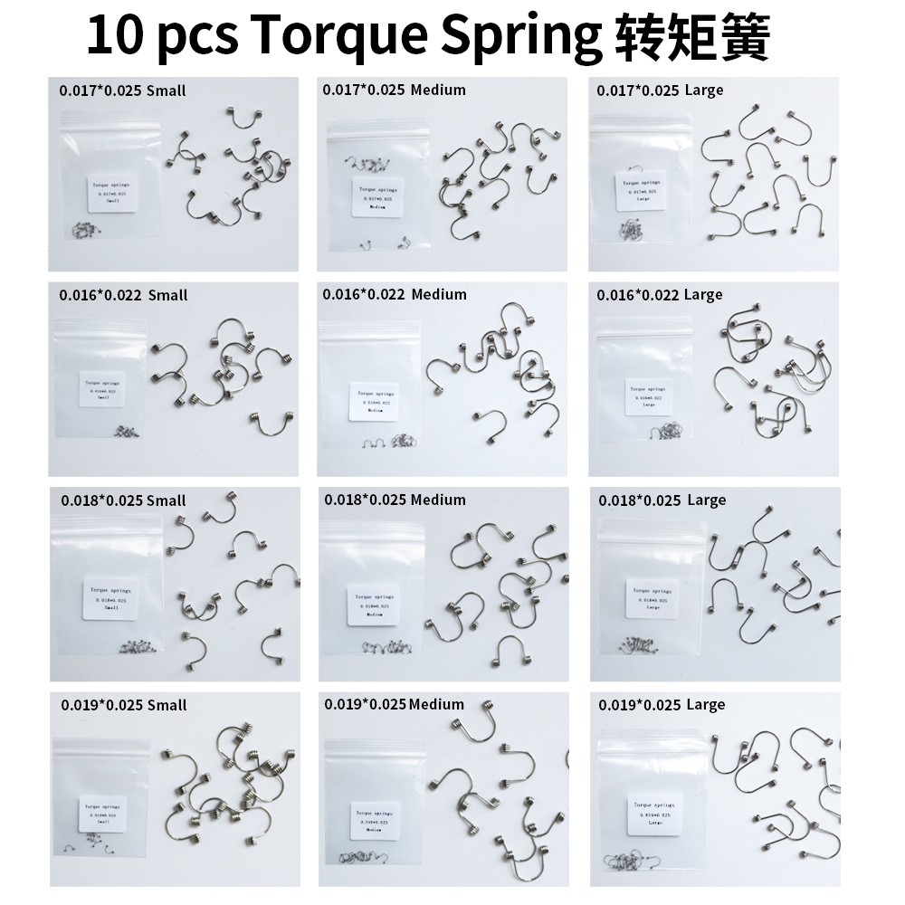10Pcs/Pack Dental Orthodontic Stainless Steel Torque Spring | Shopee ...