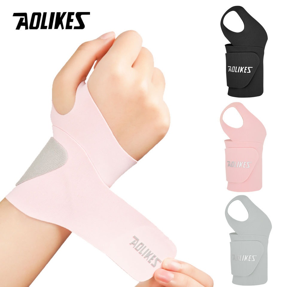 AOLIKES 1PCS Ultra-Thin Wrist Brace for Carpal Tunnel Adjustable Wrist ...