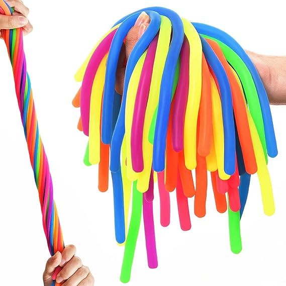 String Noodles Stretchy Toys Stress Strings Fidget Toys for School ...