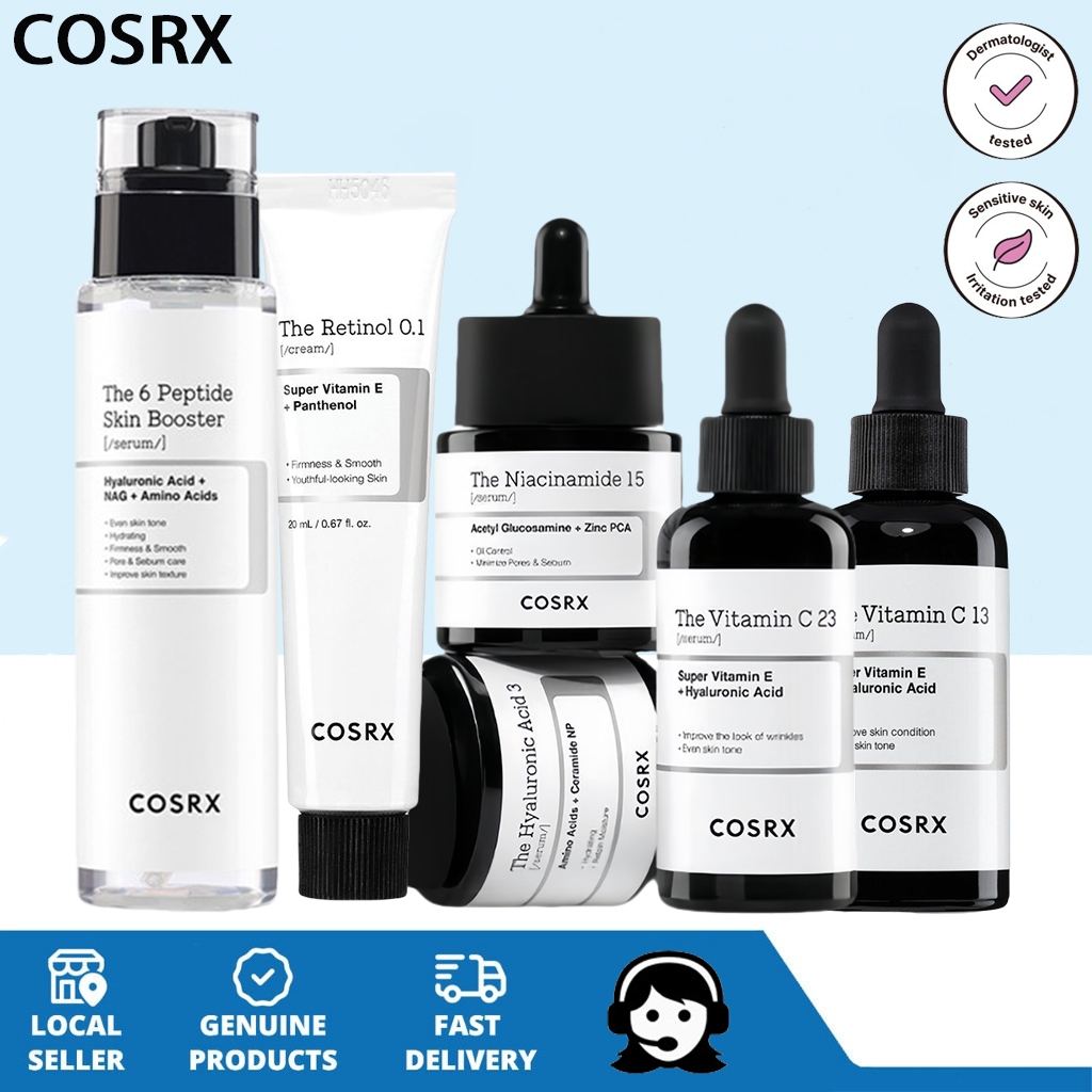 COSRX The 6 Peptide Skin Booster Serum 150ml+COSRX The Niacinamide 15 Serum 20ml+ Vitamin C 23/ ...