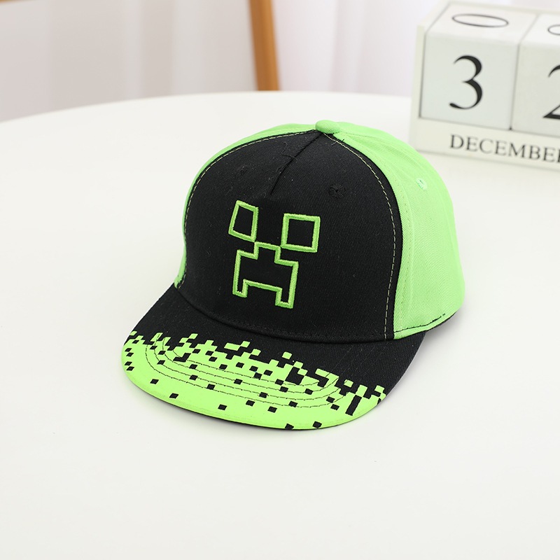 4-7 Years Children's Minecraft Hat Game Korean Baseball Flat Brim Cap ...